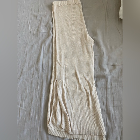 Rodebjer | Pants & Jumpsuits | Rodebjer Wide Leg Knit Cream Pants With ...